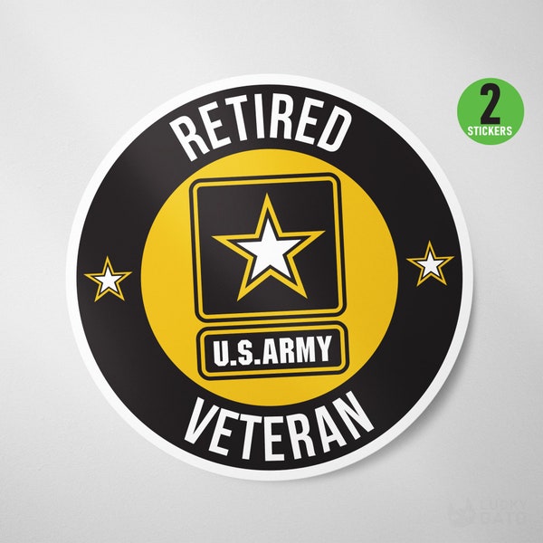 Army Retired Decal - Etsy