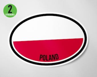 Poland Flag Sticker - Etsy