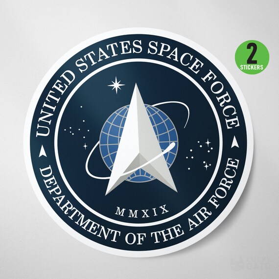 2 Pack Space Force Decal Vinyl Sticker - Etsy