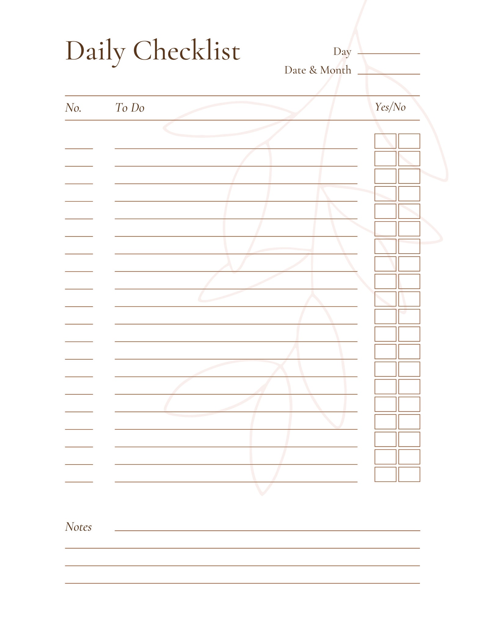 Daily Checklist Simple & Effective Planner Check List - Etsy