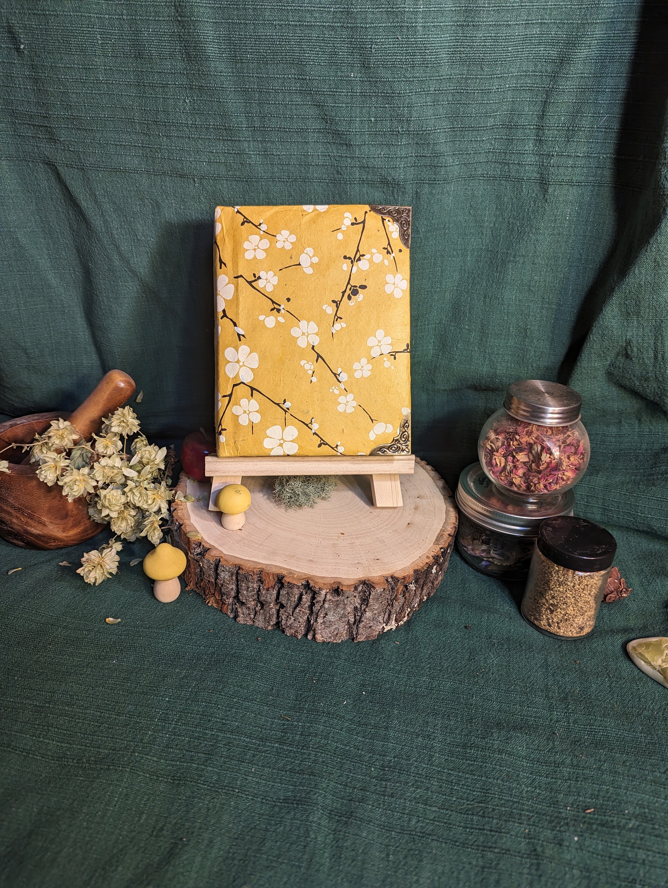 Small Yellow Cherry Blossom Paper Journal - Etsy