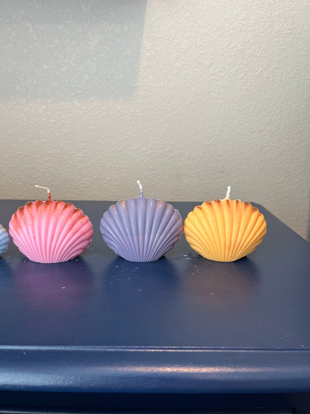 Large Scented Seashell Candles - Etsy