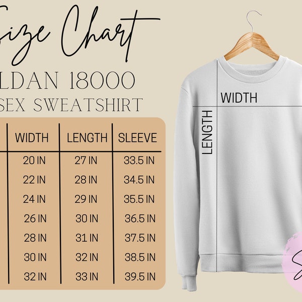 Gildan 64000, G640 Size Chart, T-shirt Mockup, Unisex Softstyle Tee ...