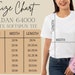 Gildan 64000, G640 Size Chart, T-shirt Mockup, Unisex Softstyle Tee ...