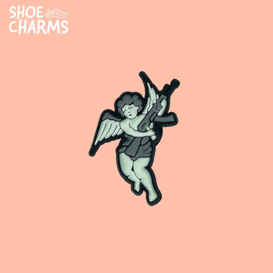 AK-47 Charm | Cherub & AK 47 Croc Charm | Croc Charm | Croc Shoe ...