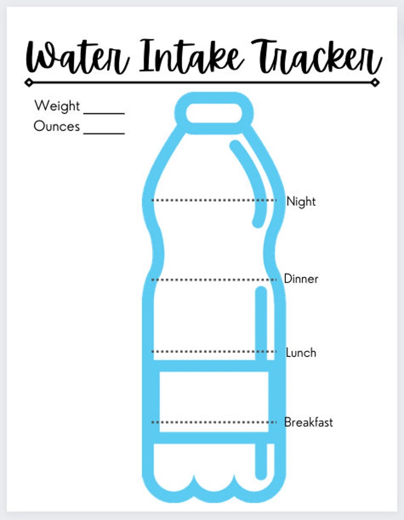 Water Intake Tracker - Etsy