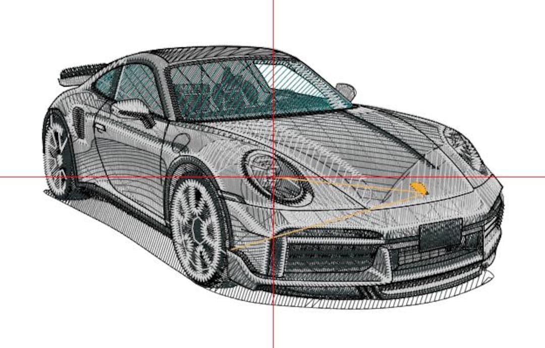 Porsche 911 Multiple Sizes - Embroidery Files - Etsy