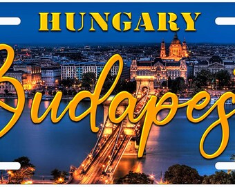 Budapest Hungary Seal Sticker Round Flag for Laptop Book Fridge Guitar ...