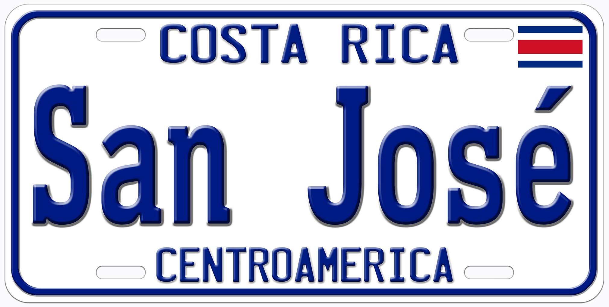 Costa Rica Personalized Car Auto Novelty License Plates Any Name - Etsy