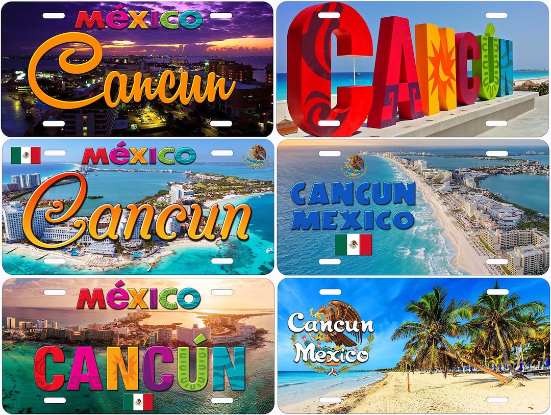 Cancun Mexico Novelty Car License Plate - Etsy