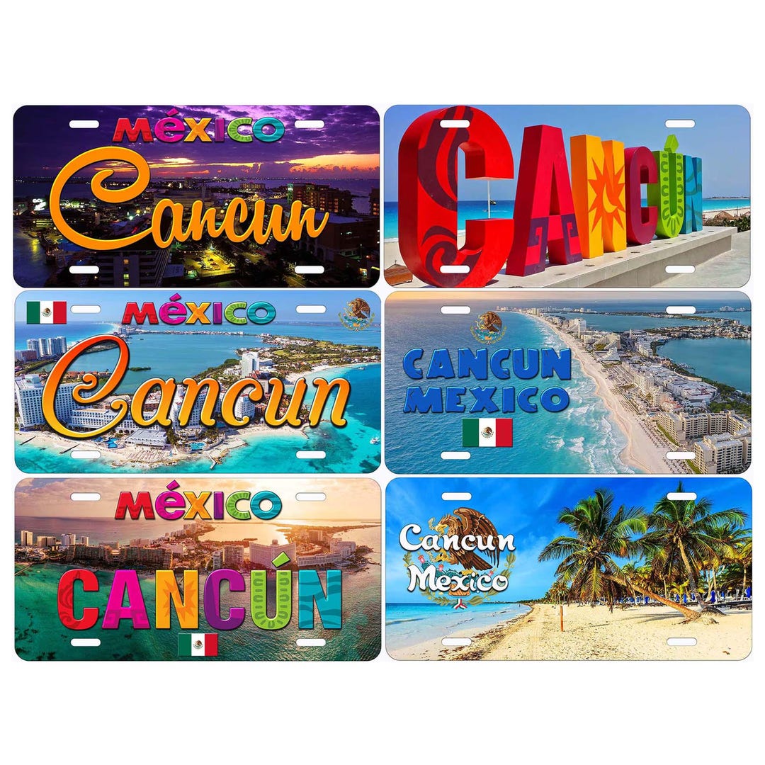 Cancun Mexico Novelty Car License Plate - Etsy
