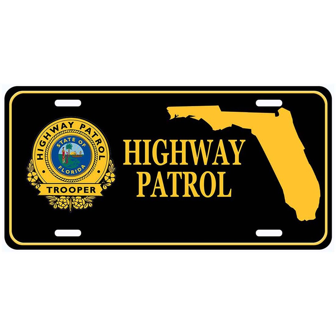 Florida Highway Patrol Car Size Novelty Auto License Plates - Etsy