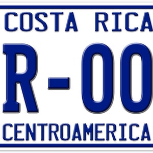 Costa Rica Personalized Car Auto Novelty License Plates Any Name - Etsy
