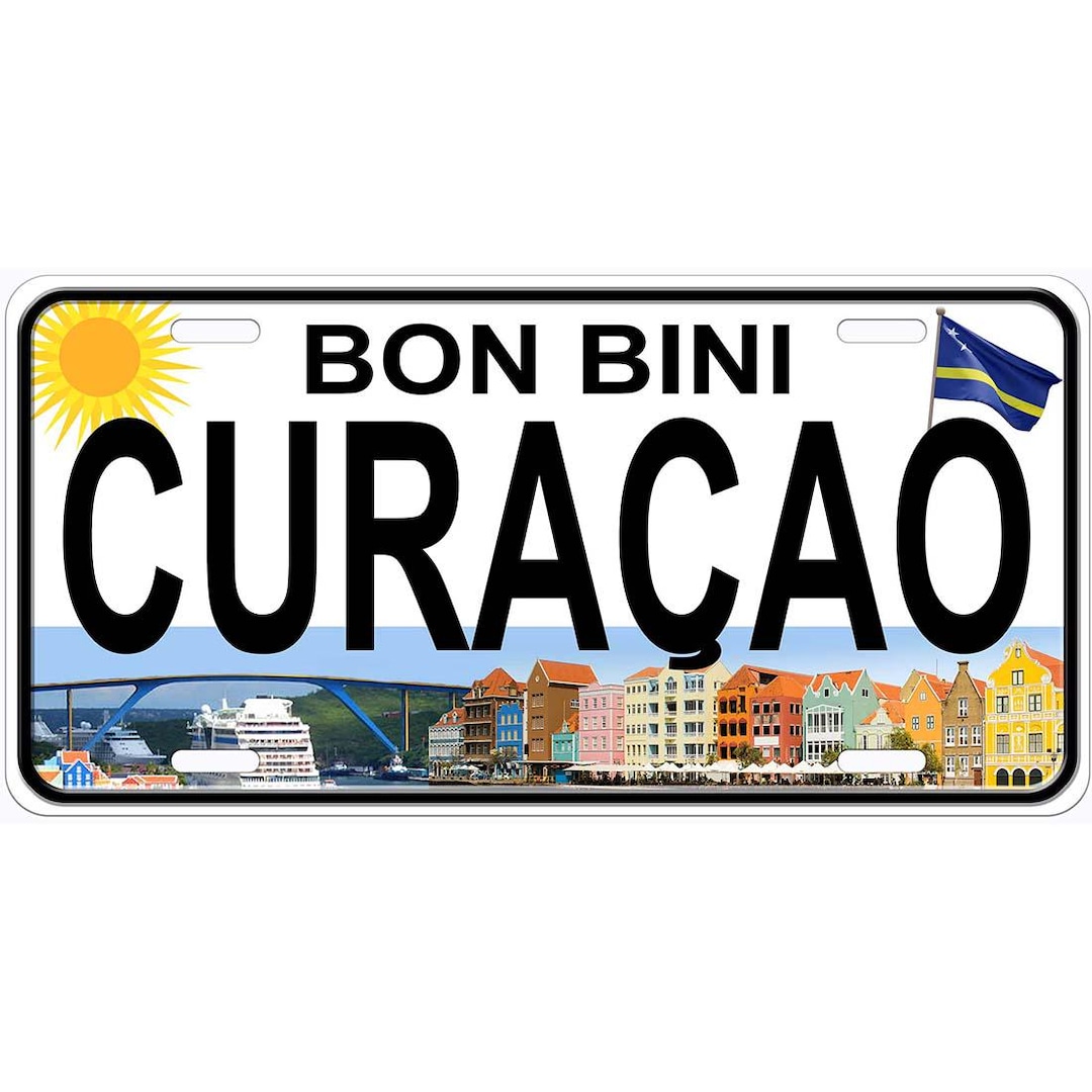 Curacao Bon Bini Flat Car Auto Novelty License Plates - Etsy