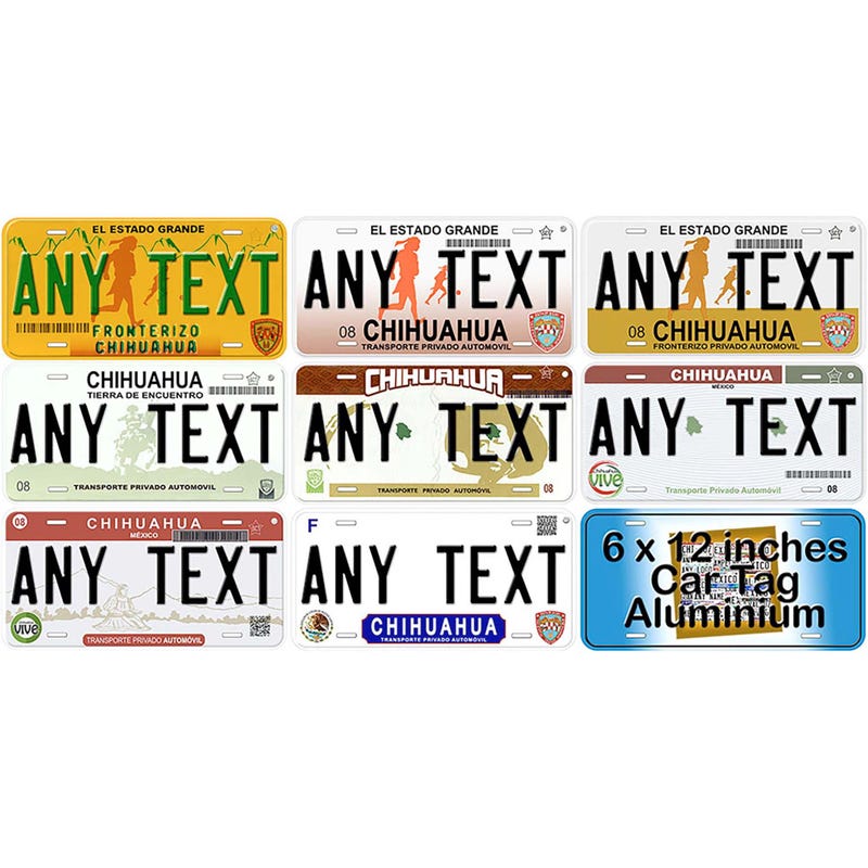 Mexico Chihuahua Plates - Etsy