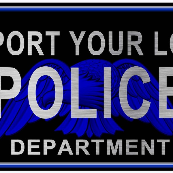 Police License Plate - Etsy