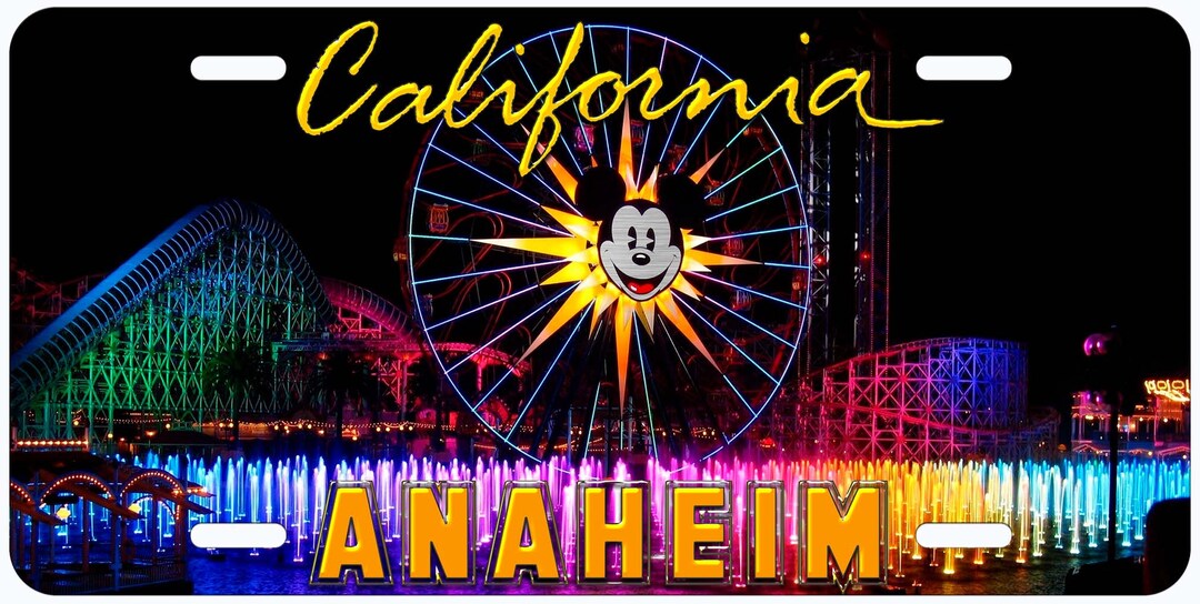 California Anaheim Car Size Novelty Auto License Plates - Etsy