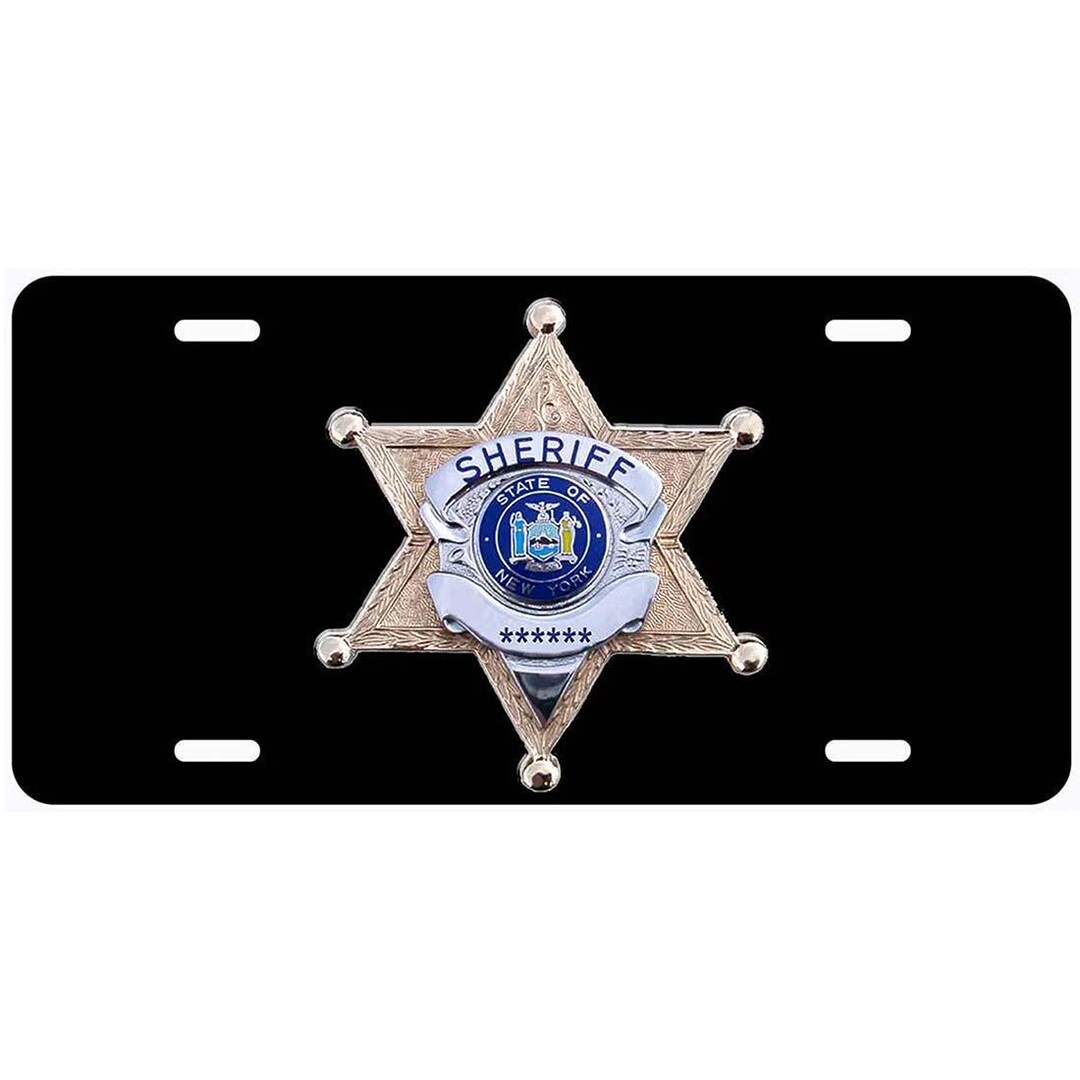 Sheriff New York Black Car Size Novelty Auto License Plates - Etsy