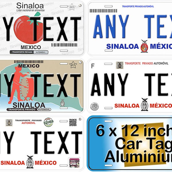 Sinaloa Car License Plates - Etsy