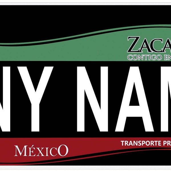 Zacatecas License Plate - Etsy