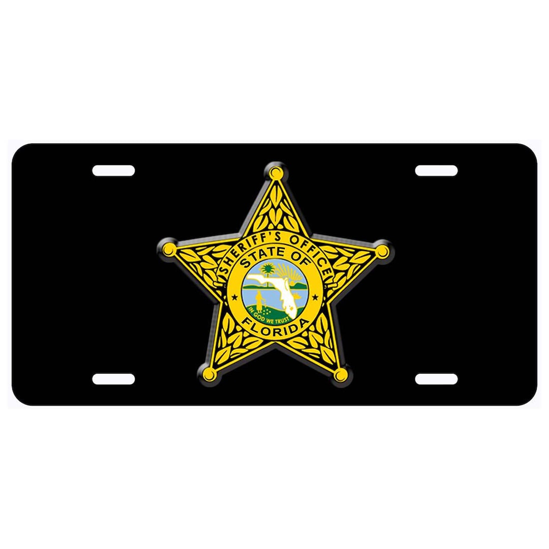 Florida Sheriff Car Size Novelty Auto License Plates - Etsy
