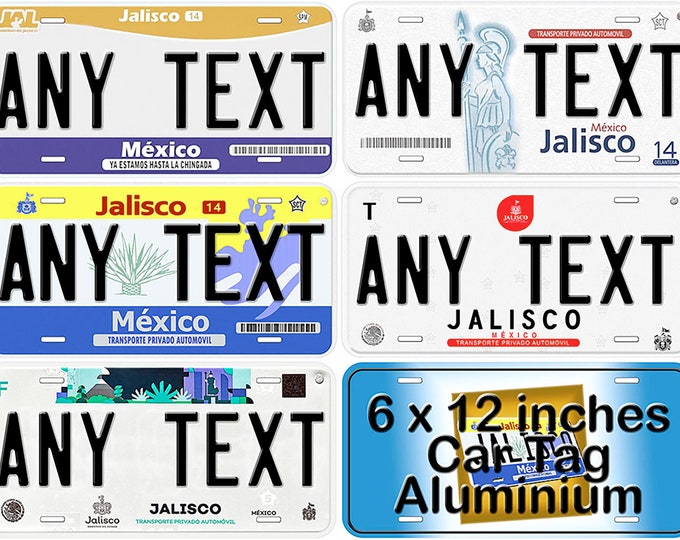 Jalisco Mexico Placa License Plate Different Styles - Etsy