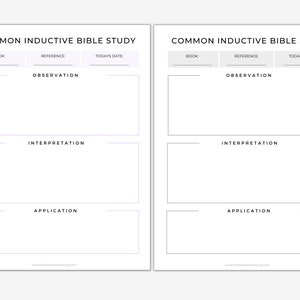 Printable Inductive Bible Study Worksheets, Guided Bible Journaling ...