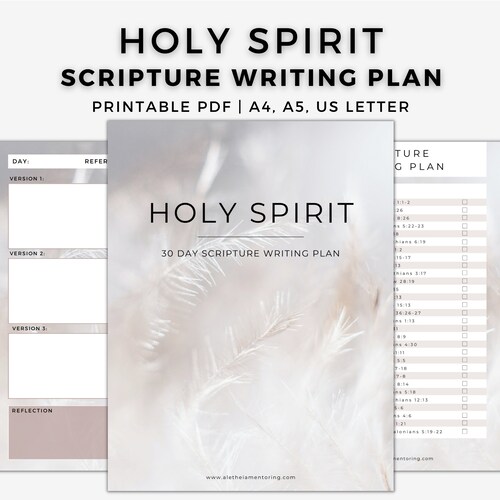 Fruit of the Spirit Scripture Writing Printable Bible Study - Etsy