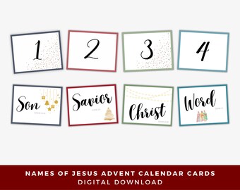 25 Names of Jesus Printable - Etsy