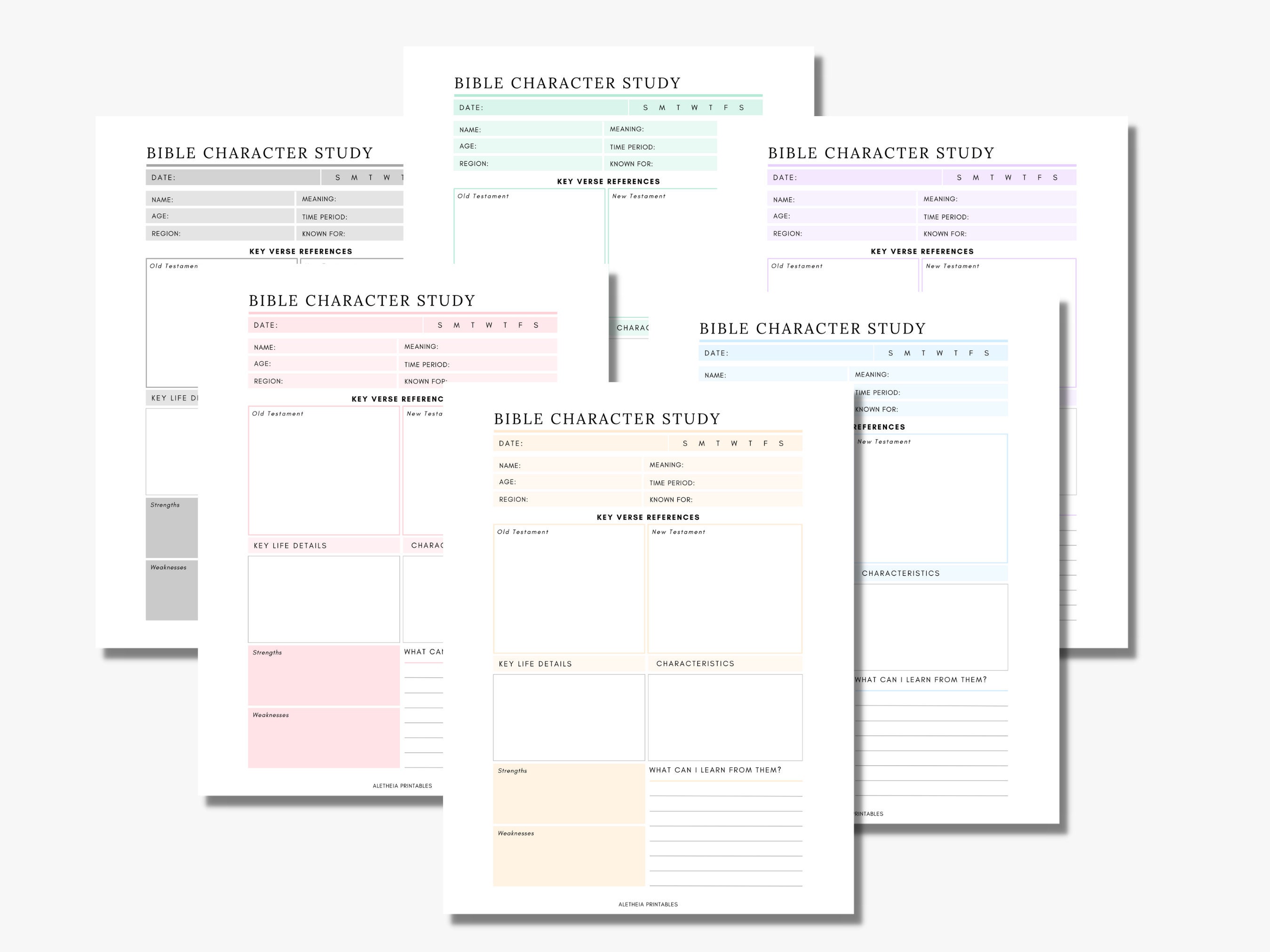 Bible Character Summary Printable, Bible Study Notes, Study God's Word ...