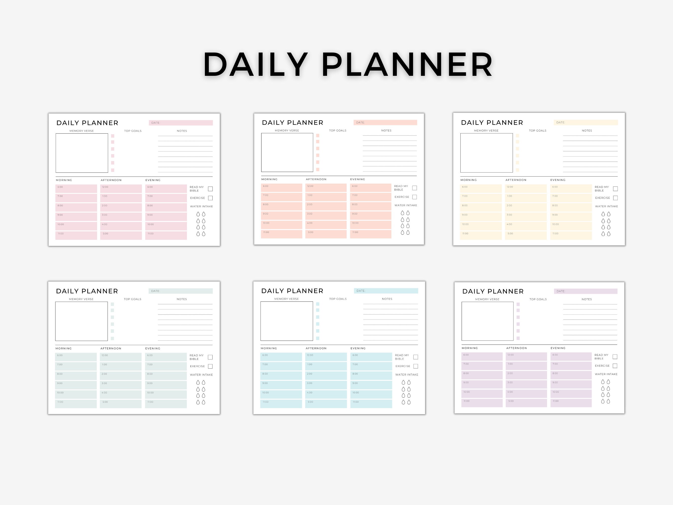 Faith Life Planner Printable Daily Calendar Christian - Etsy