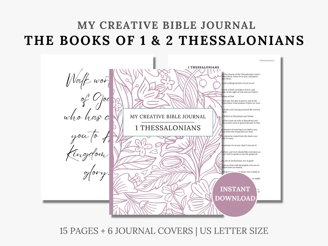 Thessalonians Printable Bible Notebook, Bible Reading and Journaling ...
