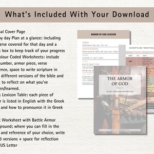 Armor of God Scripture Writing Printable, 30-day Bible Study Plan ...