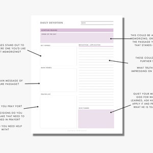 My Daily Devotional Notes Printable, Bible Study Journal, Scripture ...