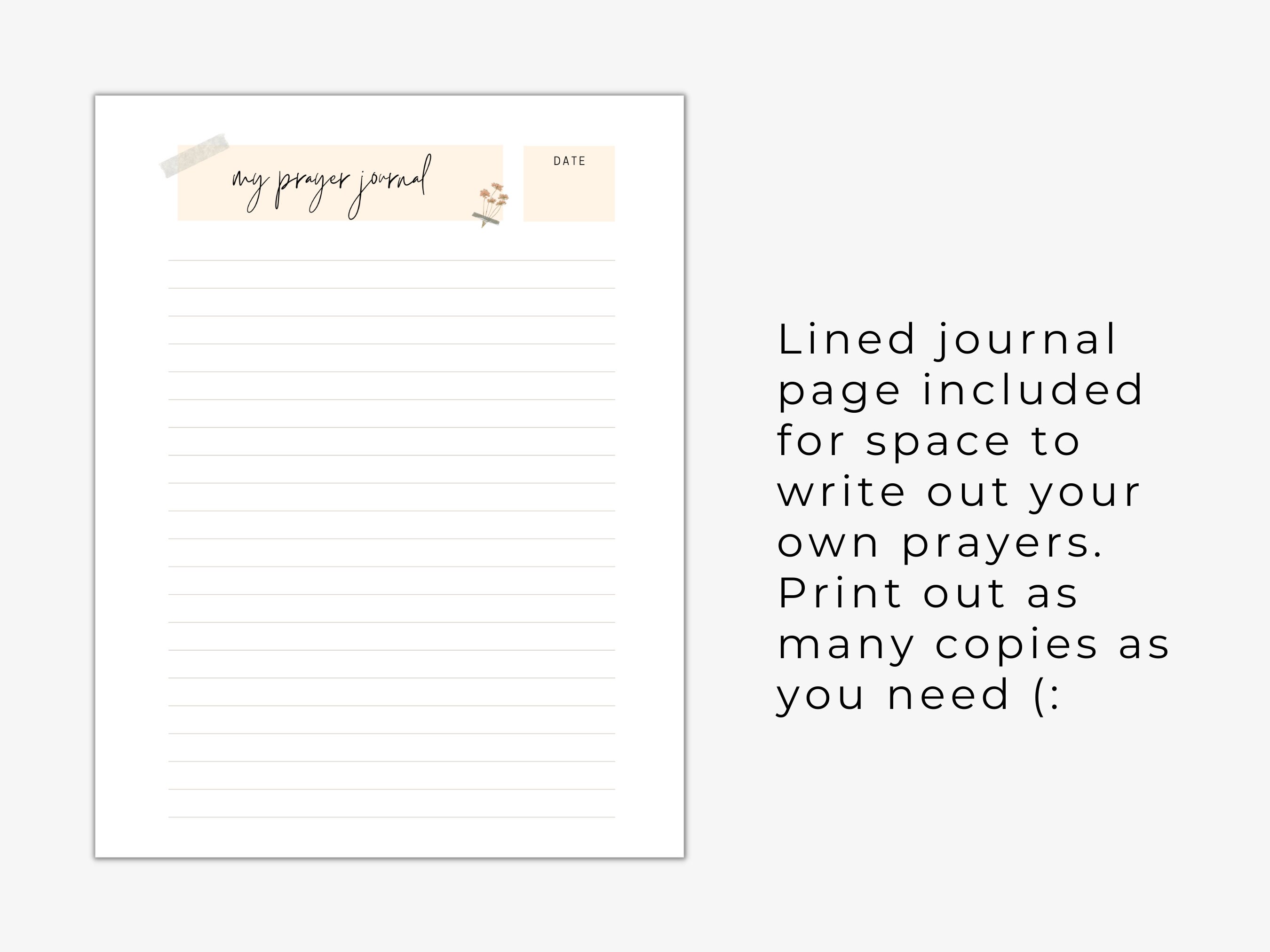 Practicing His Presence Prayer Guide Printable, Prayer Journal, the ...