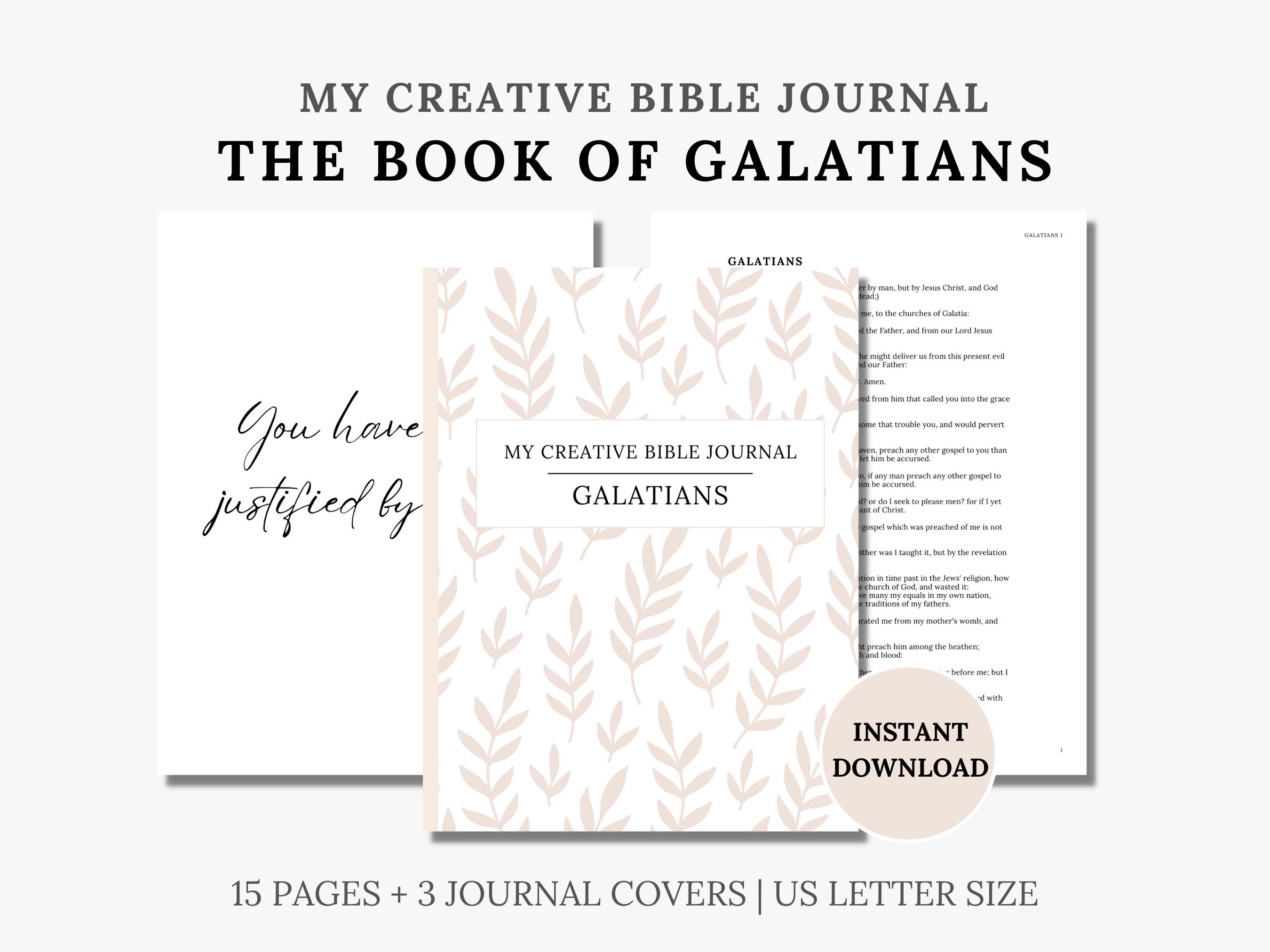 Galatians Printable Bible Notebook, Bible Reading and Journaling ...