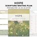 Hope Scripture Writing Plan Printable Bible Memory Verse - Etsy
