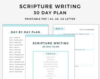 30 Day Bible Plan - Etsy