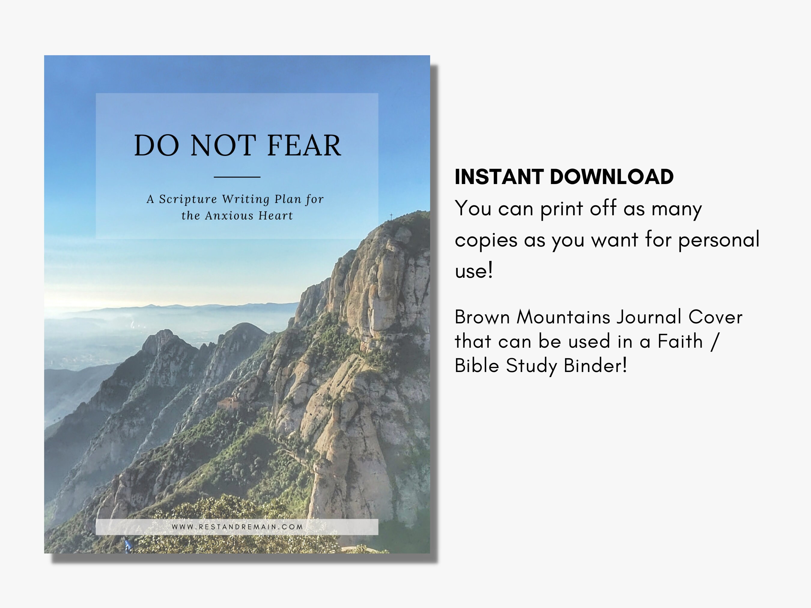 Do Not Fear Scripture Writing Plan Printable, Anxiety Bible Verses ...