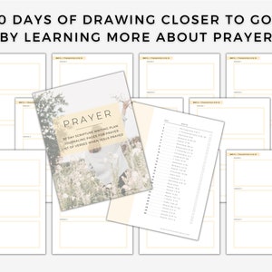 Prayer Scripture Writing Plan Printable, PRAY Prayer Method, Bible ...