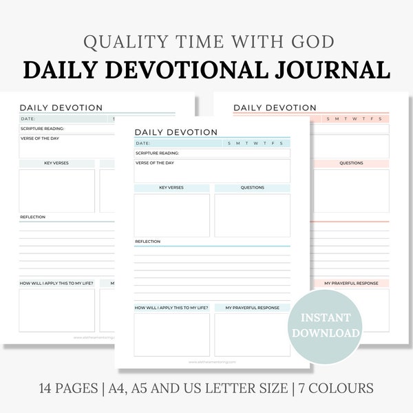 Devotional Journal - Etsy