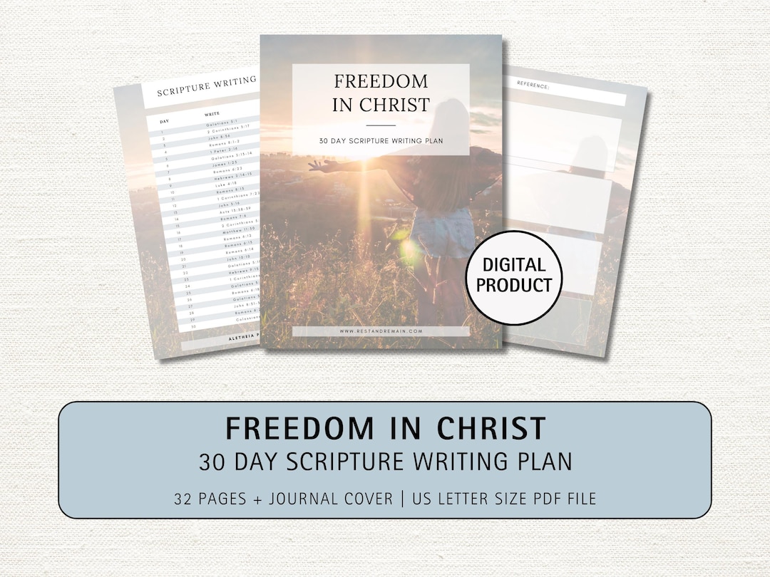 Freedom in Christ Scripture Writing Plan: 30-day Bible Study (digital ...