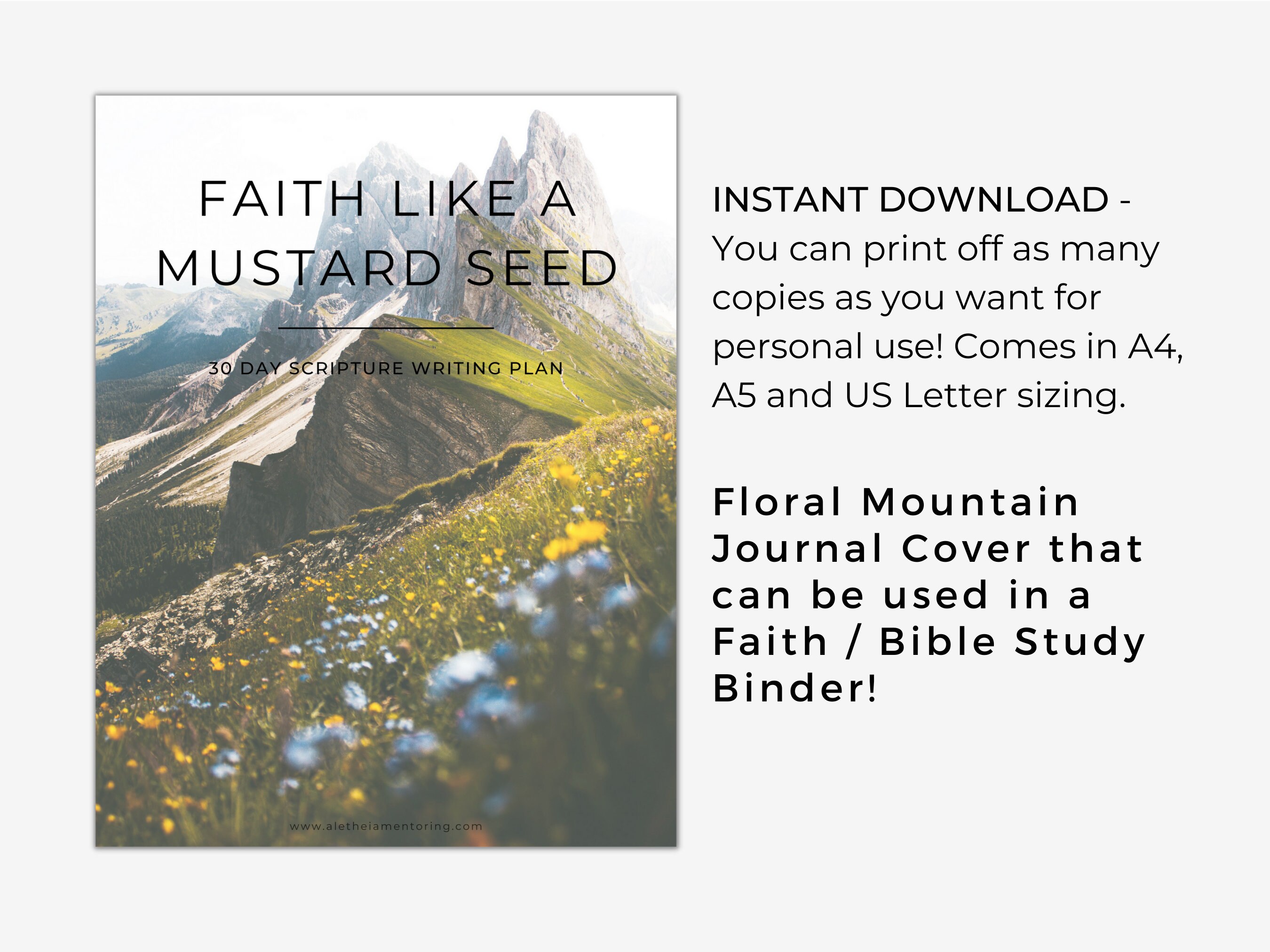 Faith Like a Mustard Seed Scripture Writing Plan Printable, Write Bible ...