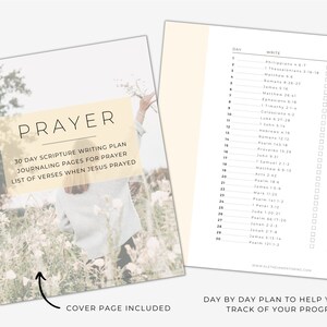 Prayer Scripture Writing Plan Printable, PRAY Prayer Method, Bible ...