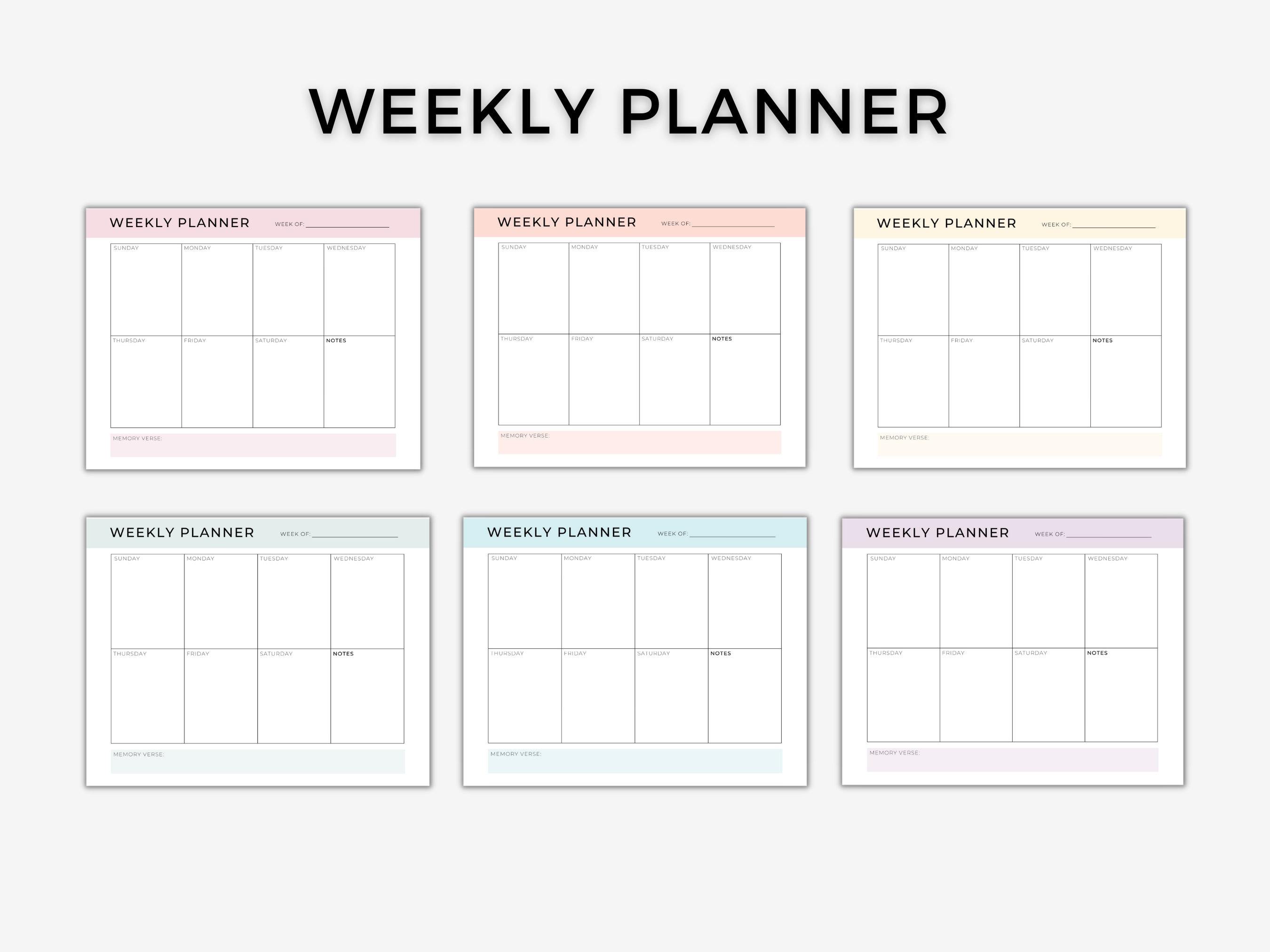 Faith Life Planner Printable Daily Calendar Christian - Etsy