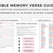 Bible Memory Verse Method Printable Scripture Memorization - Etsy Canada