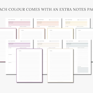 My Daily Devotional Notes Printable, Bible Study Journal, Scripture ...