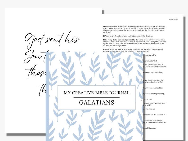 Galatians Printable Bible Notebook, Bible Reading and Journaling ...
