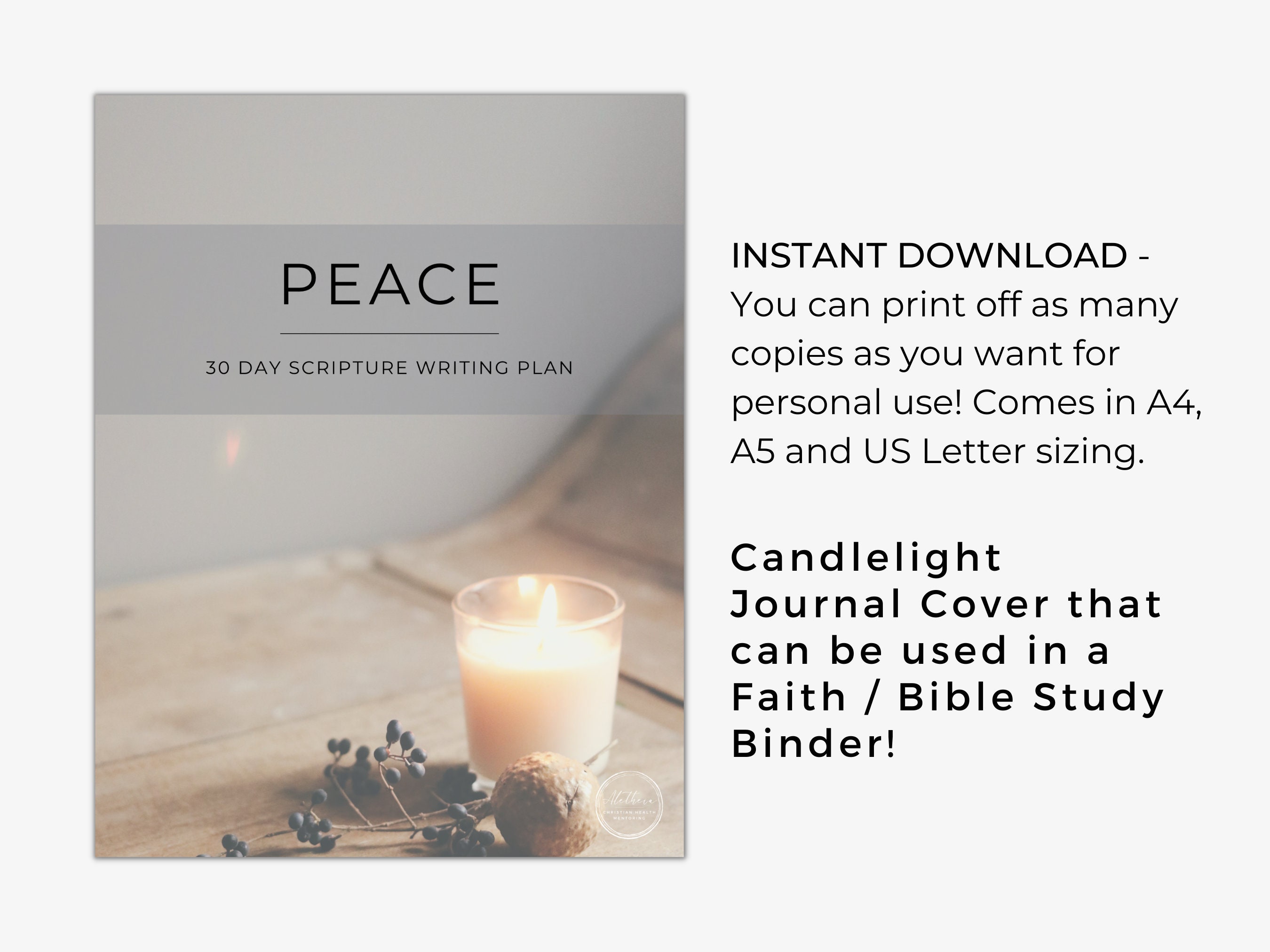 Peace Scripture Writing Plan Printable, Peace on Earth, Bible Memory ...