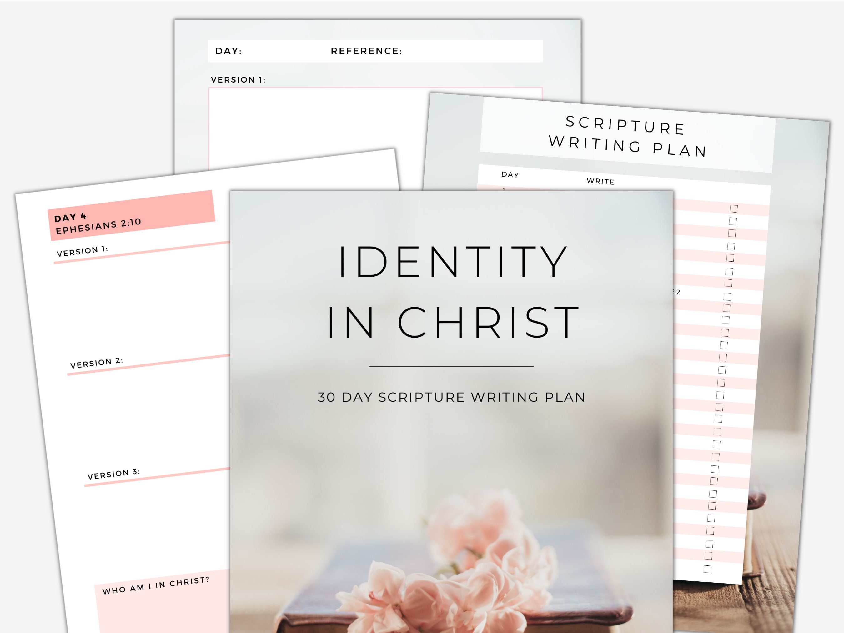Identity in Christ Scripture Writing Plan Printable Who I Am - Etsy